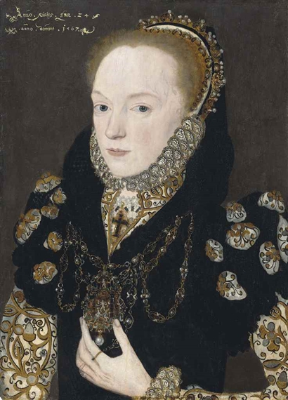 Master of the Countess of Warwick | Portrait of Katherine de Vere, Lady ...