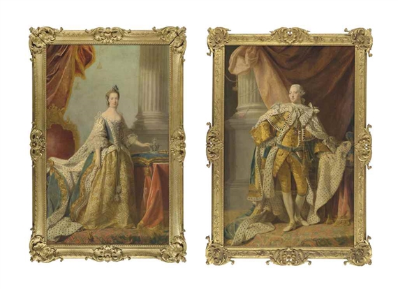 Allan Ramsay | Portrait of King George III (1738-1820), full-length, in ...