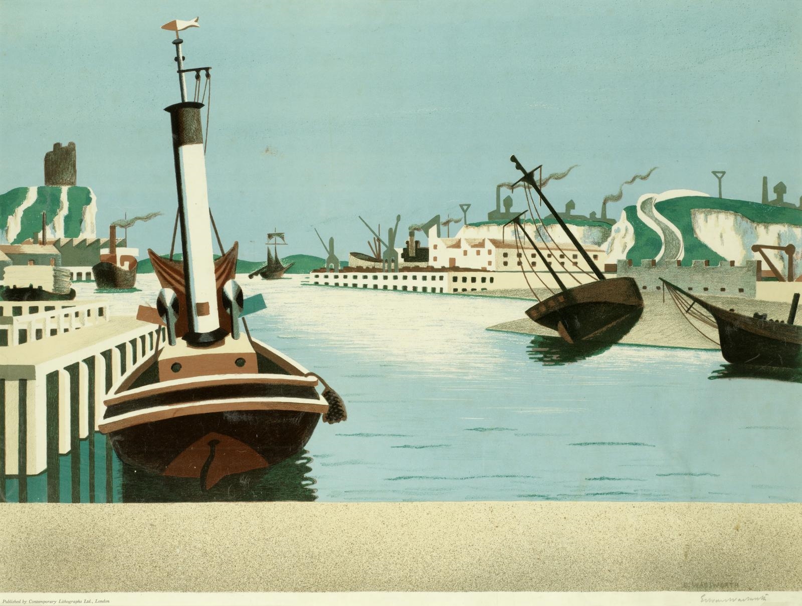 Edward Wadsworth | Imaginary Harbour (1938 - 1986) | MutualArt