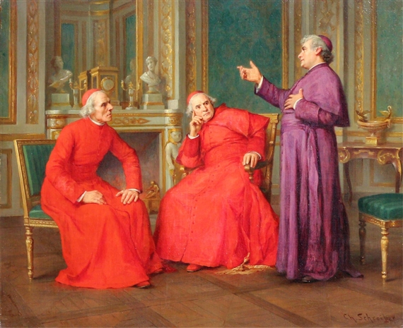 Charles Baptiste Schreiber | ADDRESSING THE CARDINALS | MutualArt