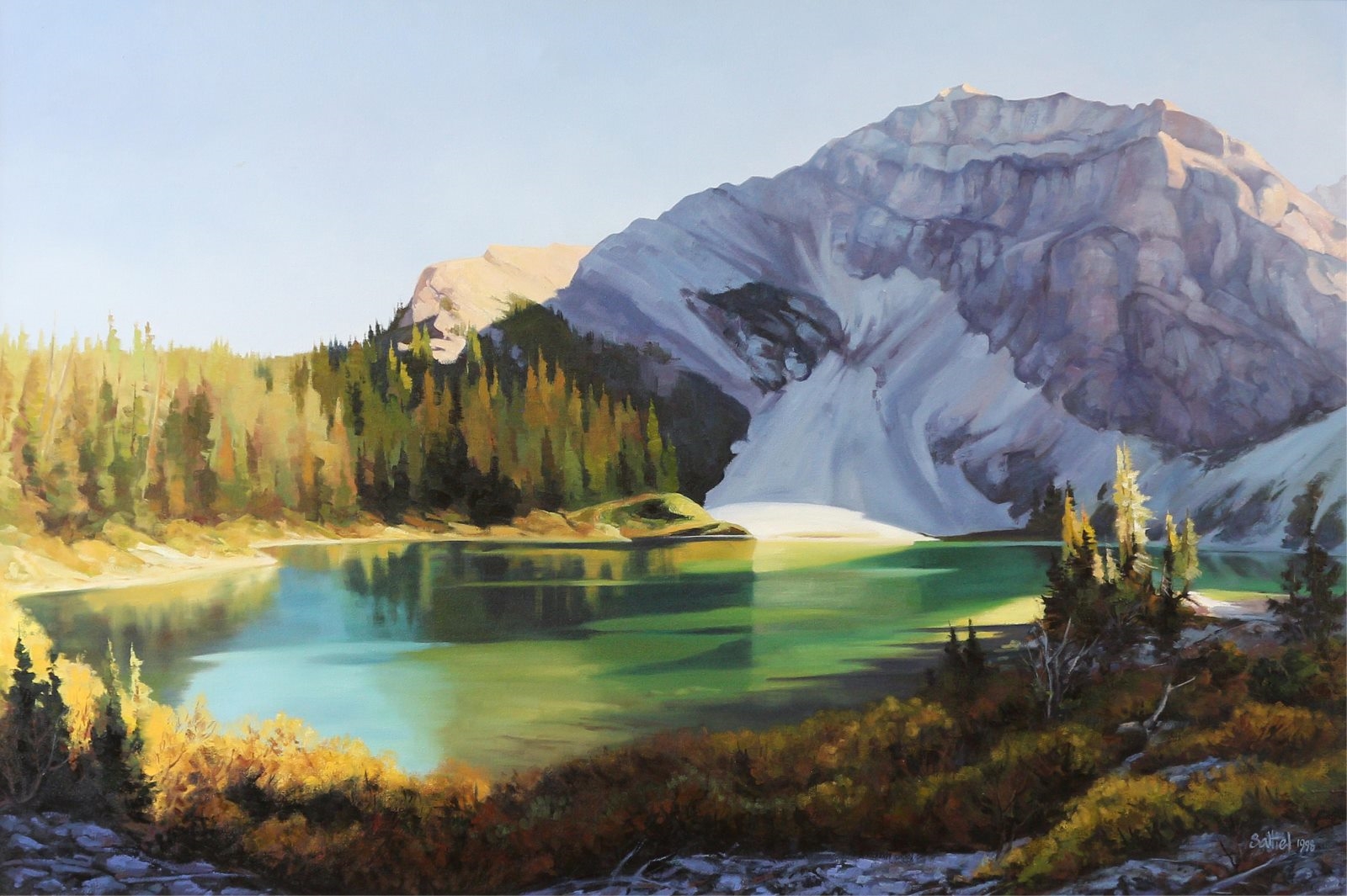 Alice Saltiel-Marshall | MOUNT WARD AND WINDOW MOUNTAIN LAKE (CROWSNEST ...