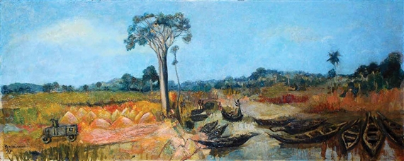 Ben Enwonwu | LANDSCAPE (1971) | MutualArt