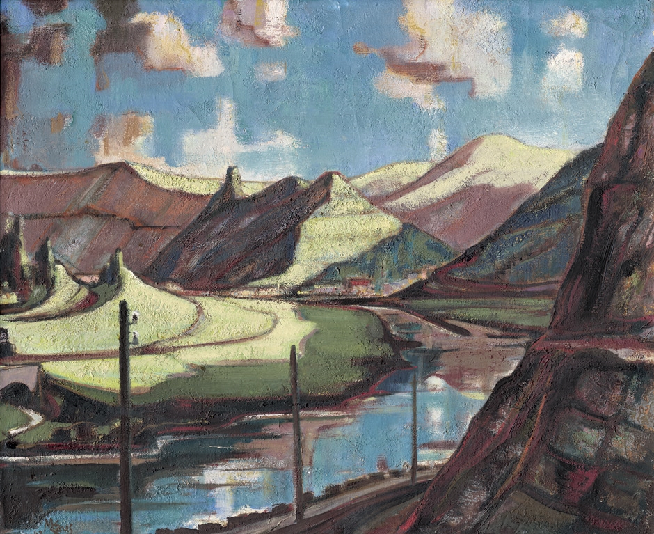Max Kaus | Saarlandschaft (1943) | MutualArt