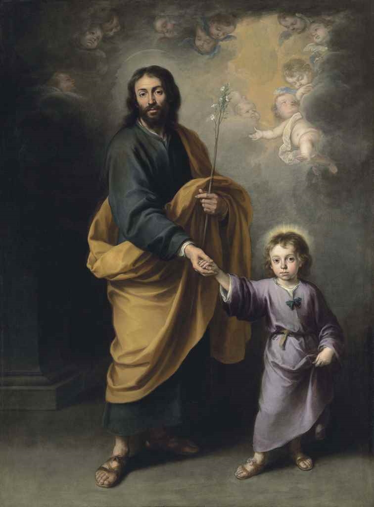 Bartolomé Estebán‏ Murillo | Saint Joseph and the Christ Child | MutualArt