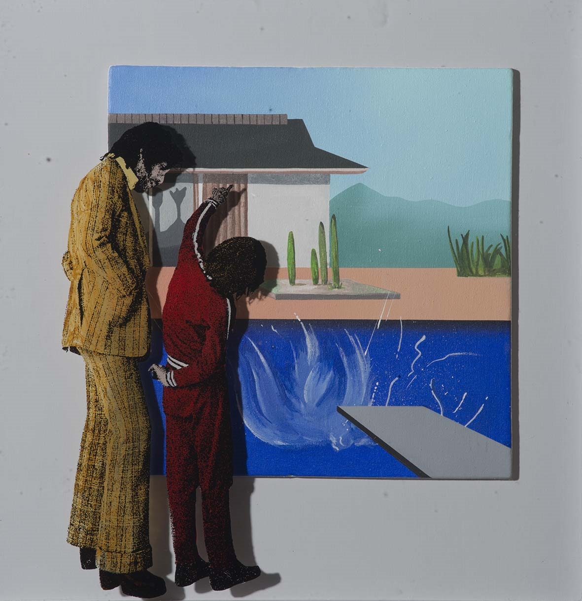 Robert Ballagh | Two People and a David Hockney | MutualArt