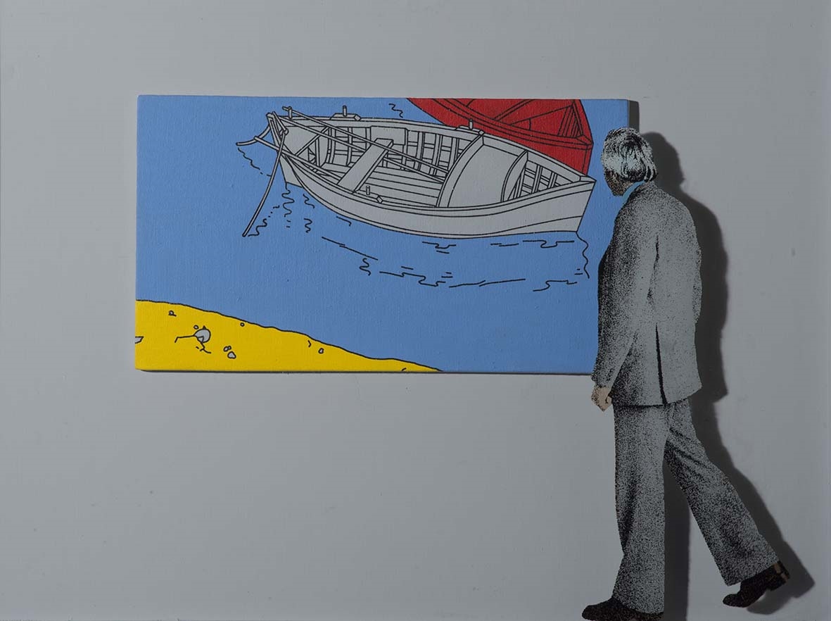 Robert Ballagh | Man and a Patrick Caulfield | MutualArt