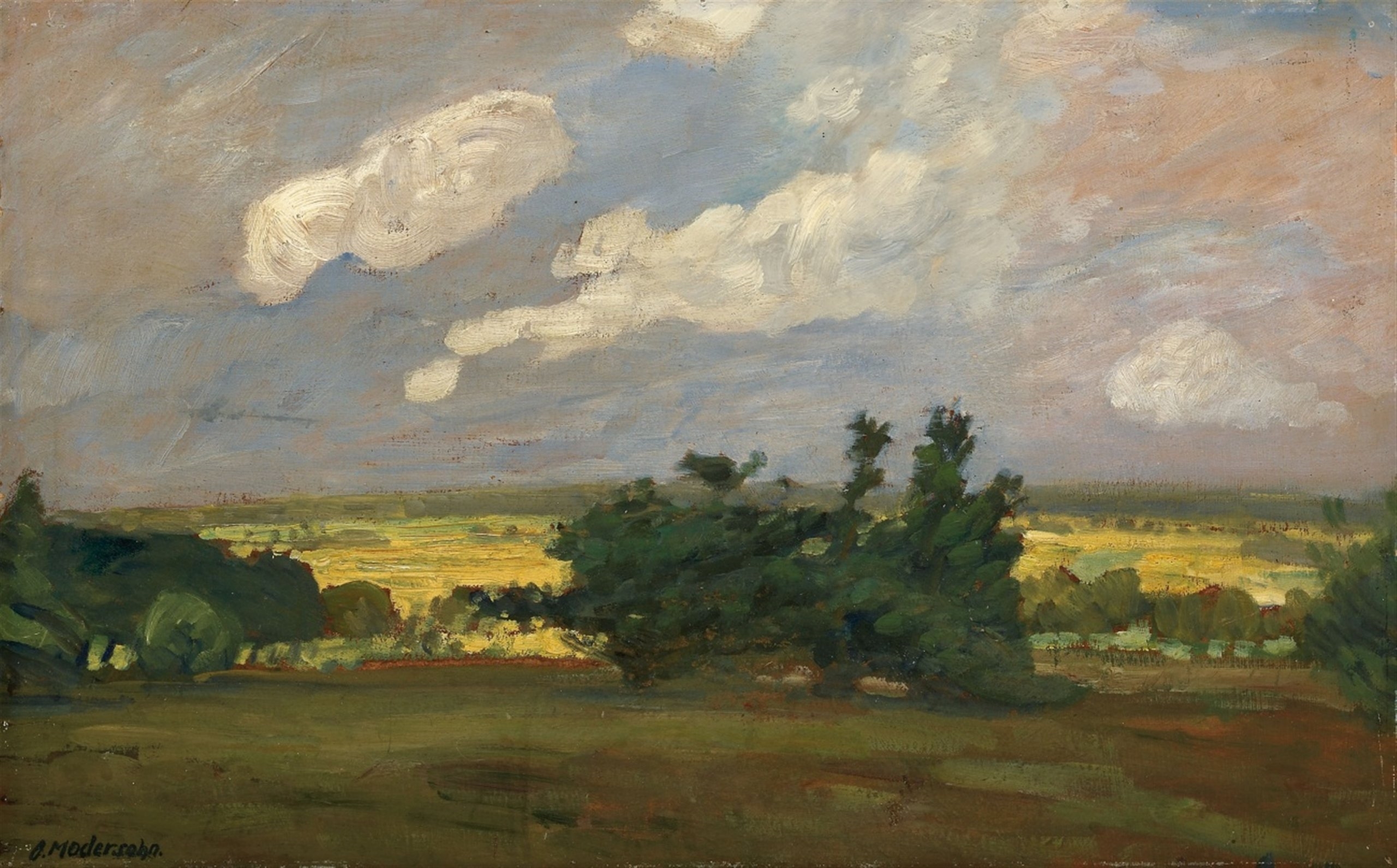 Otto Modersohn | Blick vom Weyerberg (1907) | MutualArt