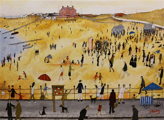 John Hanley | Beach Scene | MutualArt