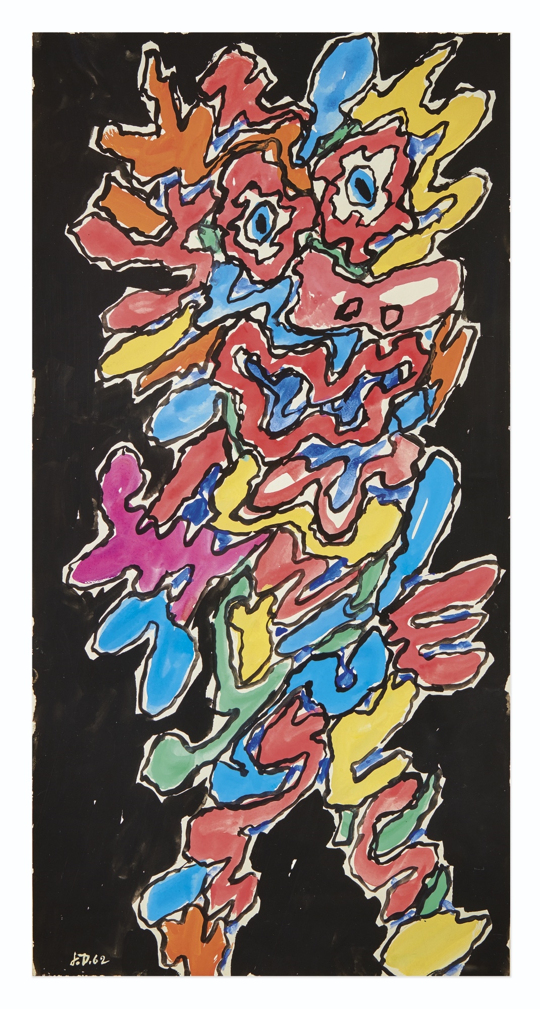 Jean Dubuffet | PERSONNAGE DES LÉGENDES (1962) | MutualArt