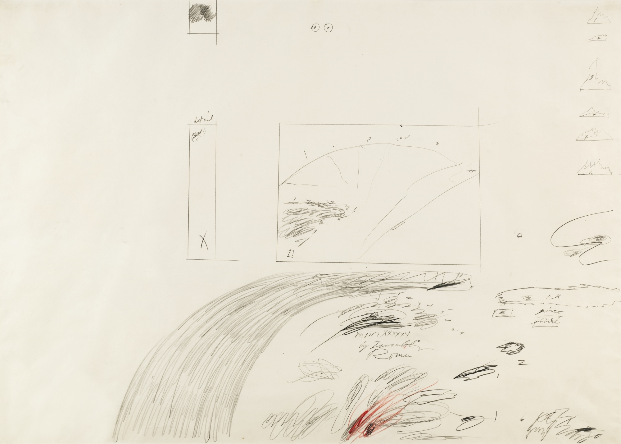 Cy Twombly | Sperlonga drawing (1959) | MutualArt