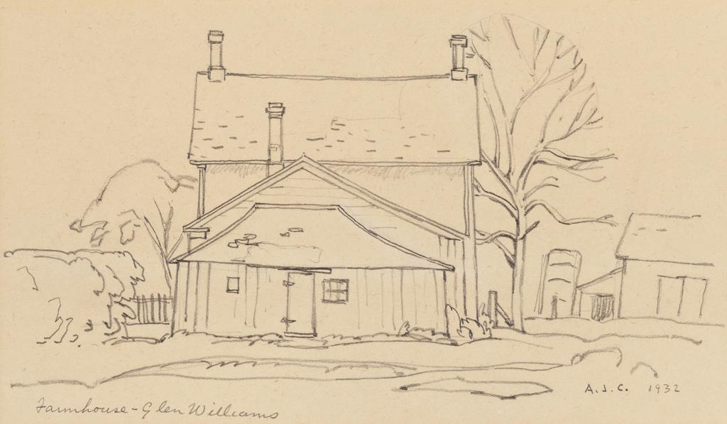 Alfred Joseph Casson | Farmhouse, Glen Williams | MutualArt