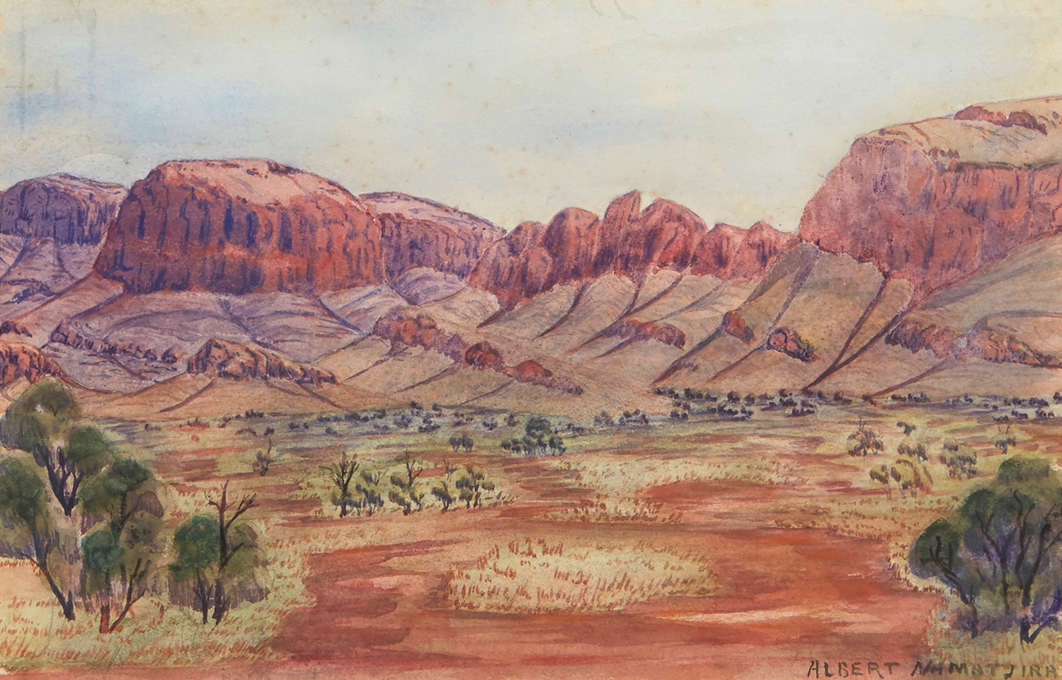 Albert Namatjira | Central Australian Landscape | MutualArt