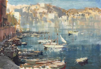 Edward Brian Seago | Ponza Harbour | MutualArt