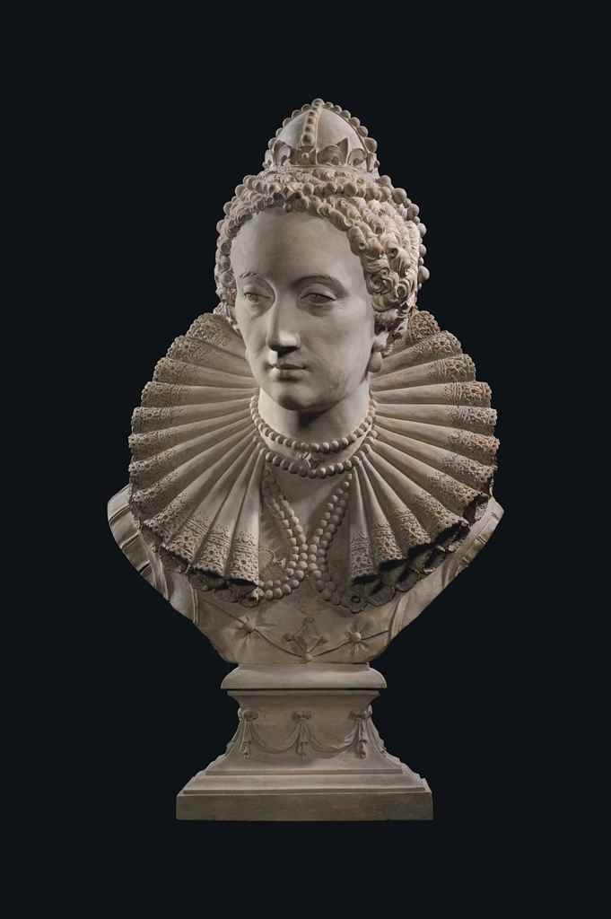 John Bacon | A COADE STONE BUST OF ELIZABETH I (1780) | MutualArt