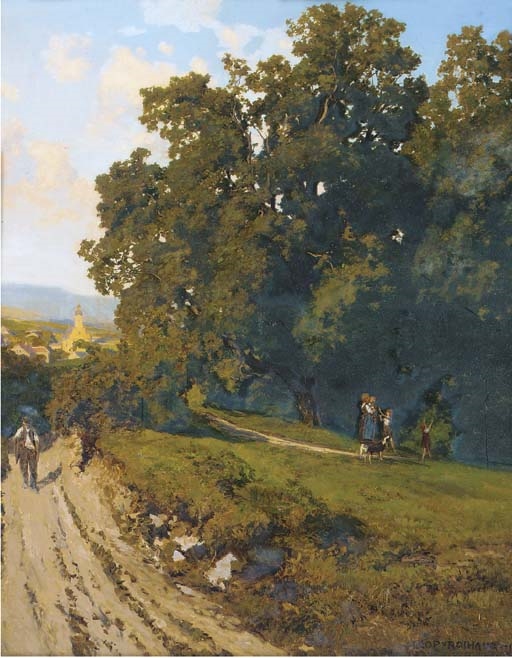 Leopold Rothaug | A summer stroll | MutualArt