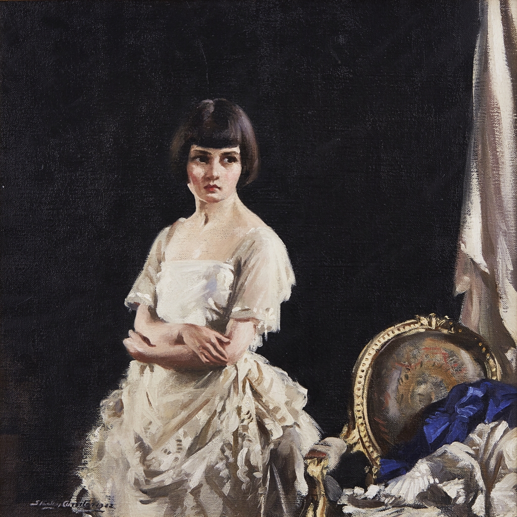 Stanley Cursiter | THE LACE FROCK (1922) | MutualArt