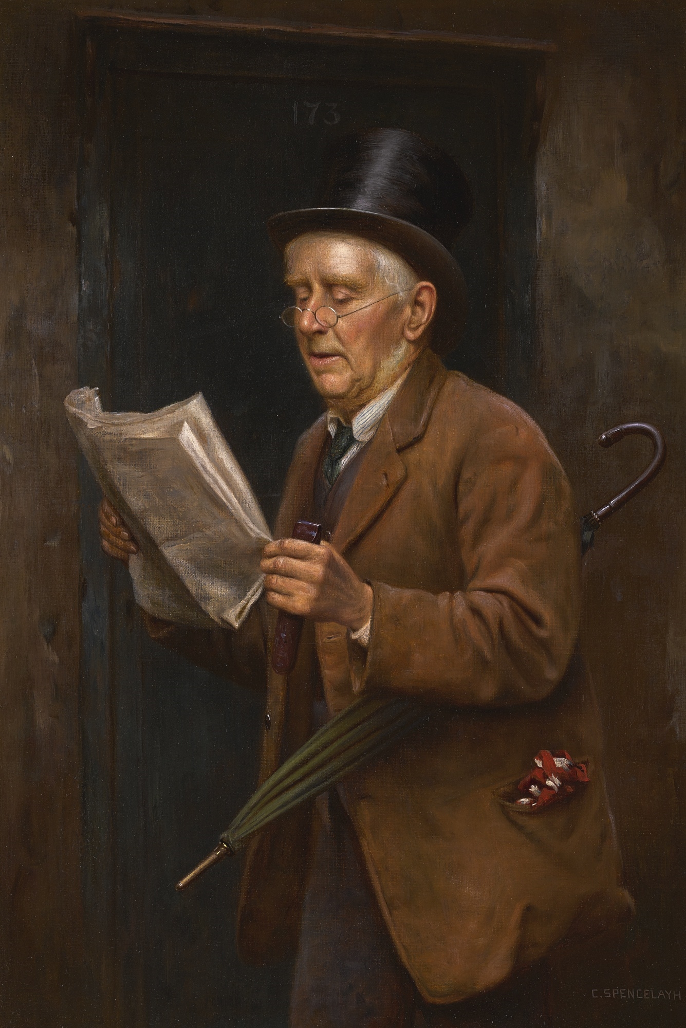 Charles Spencelayh | VISITORS EXPECTED | MutualArt