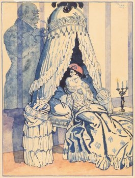 Julius Diez | Wer klopft??? (1915) | MutualArt