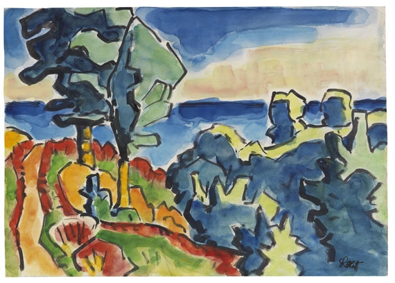 Karl Schmidt-Rottluff | Landschaft (1968) | MutualArt