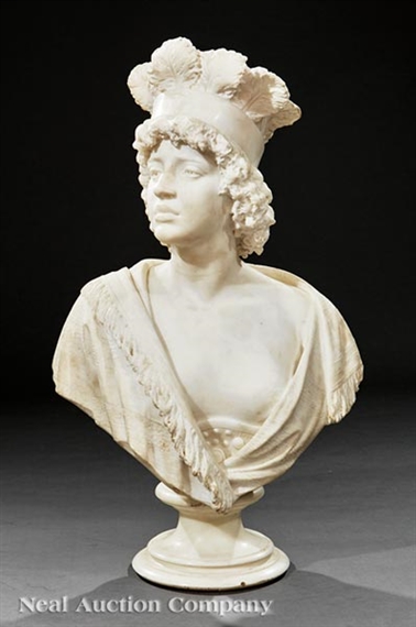 Antonio Frilli | Bust of a Nubian Maiden | MutualArt