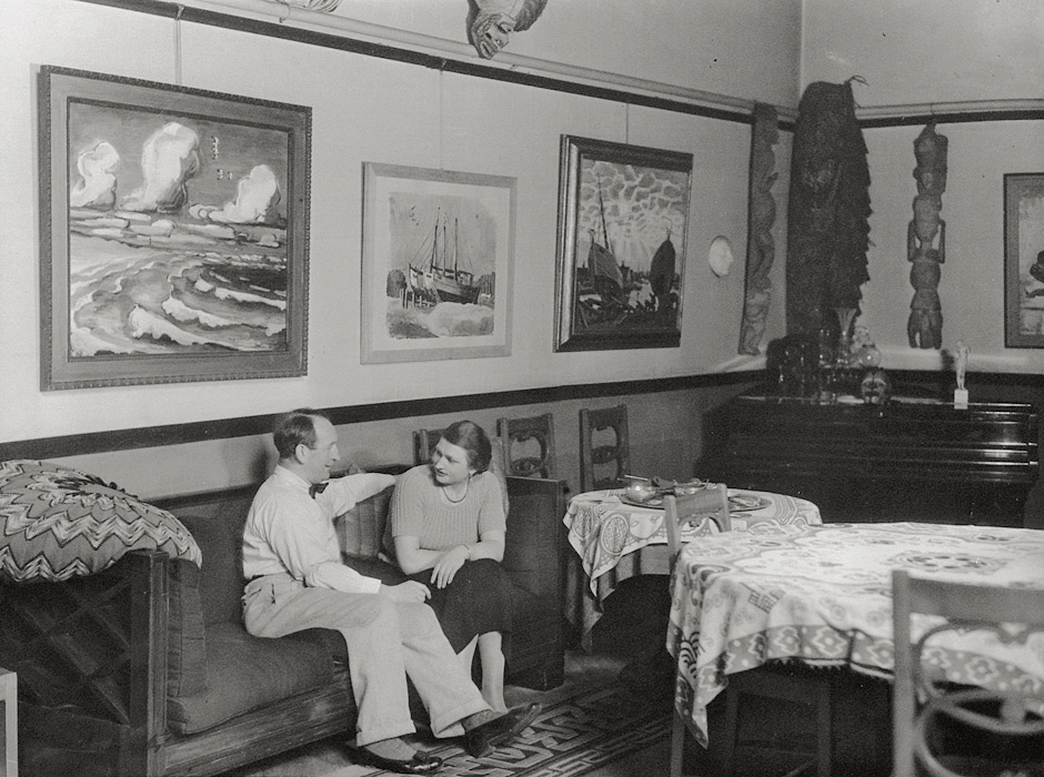 Lotte Johanna Jacobi | Max Pechstein with his wife Martha at home ...