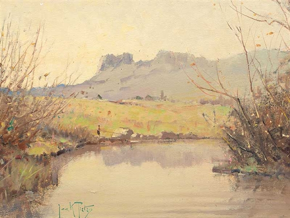 Jack Pieters | River Landscape | MutualArt