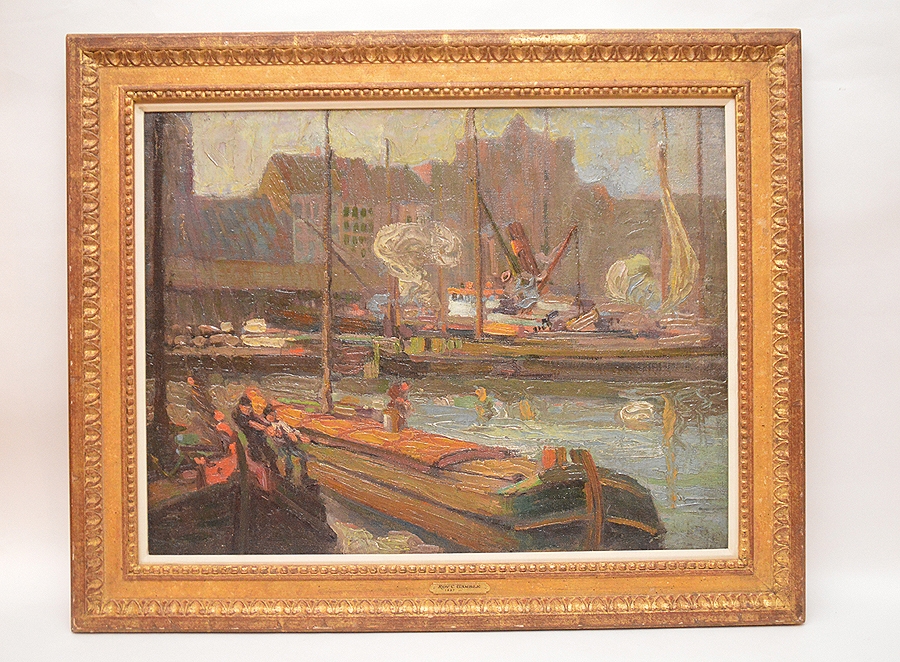 Roy Charles Gamble | Harbor Scene | MutualArt