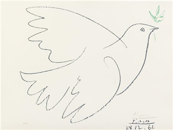 Pablo Picasso | Colomba della pace (1961) | MutualArt