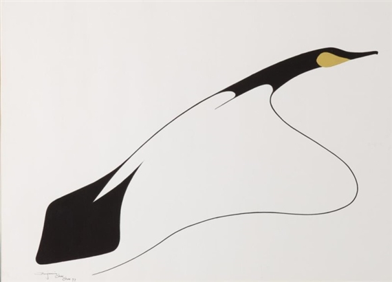 Benjamin Chee Chee | Goose in Flight | MutualArt