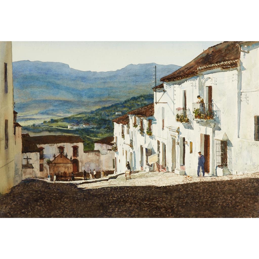 Donald Teague | MEDITERRANEAN VILLAGE, SAID TO BE RONDA, SPAIN | MutualArt