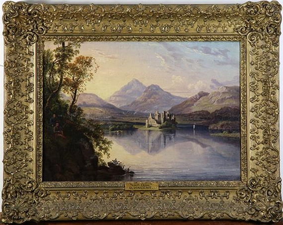 George Vincent | Lake Scene with Castle | MutualArt