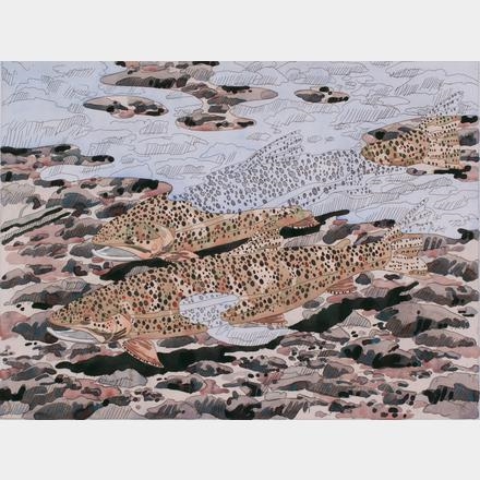 Neil Welliver | Trout in a Stream | MutualArt