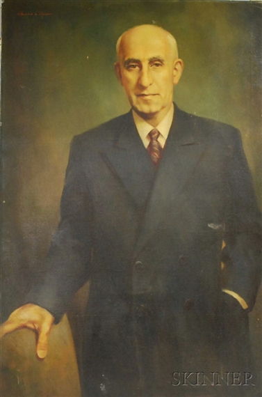 Wallace Rugg | Portrait of Mohammed Mossadegh (Iranian Prime Minister ...