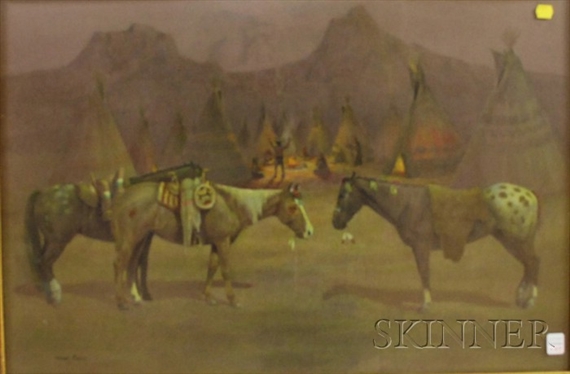 Wayne Baize | Ponies of the Nez Perce | MutualArt