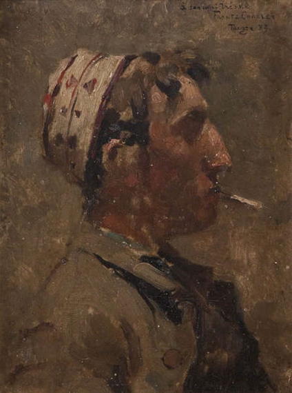 Frantz Charlet | Portrait of Theo Van Rysselberghe (1883) | MutualArt