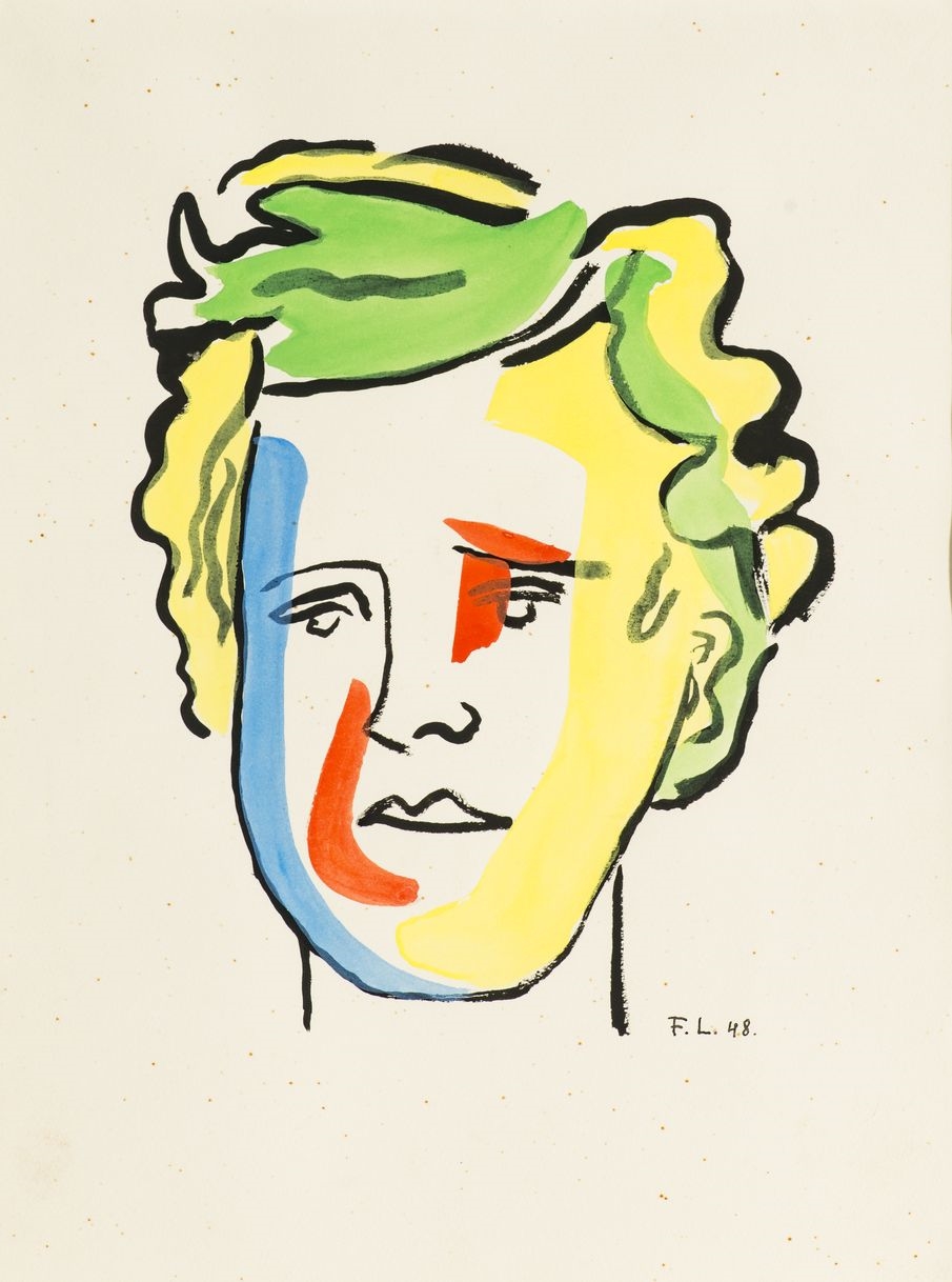 Fernand Léger | Portrait d'Arthur Rimbaud (1948) | MutualArt