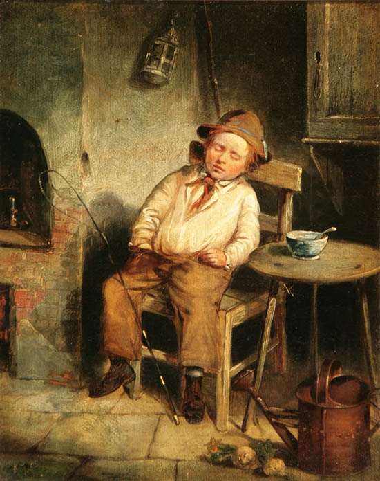 William Frederick Witherington | Young Boy Napping | MutualArt