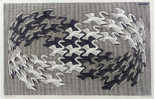 Maurits Cornelis Escher | Concentric Rinds (1953) | MutualArt