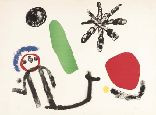 Joan Miró | Les oiseaux (1956) | MutualArt