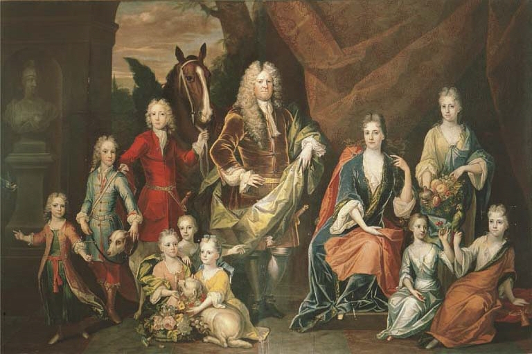 F. Scheffer | Portrait of Sir John Shaw, 2nd Bt., with his second wife ...