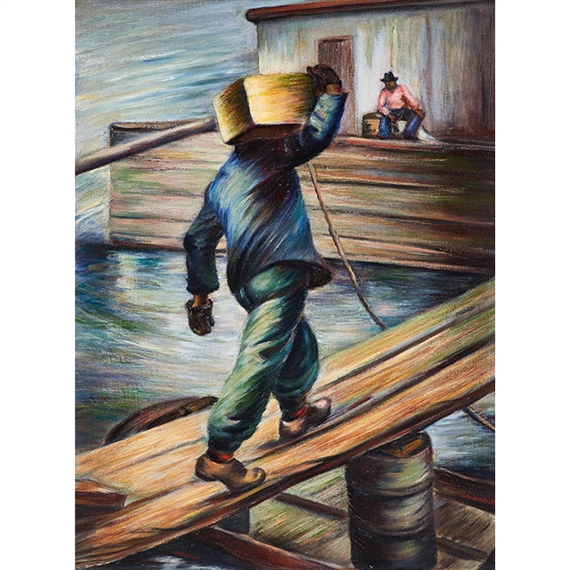 Burr Singer | Dock Workers | MutualArt