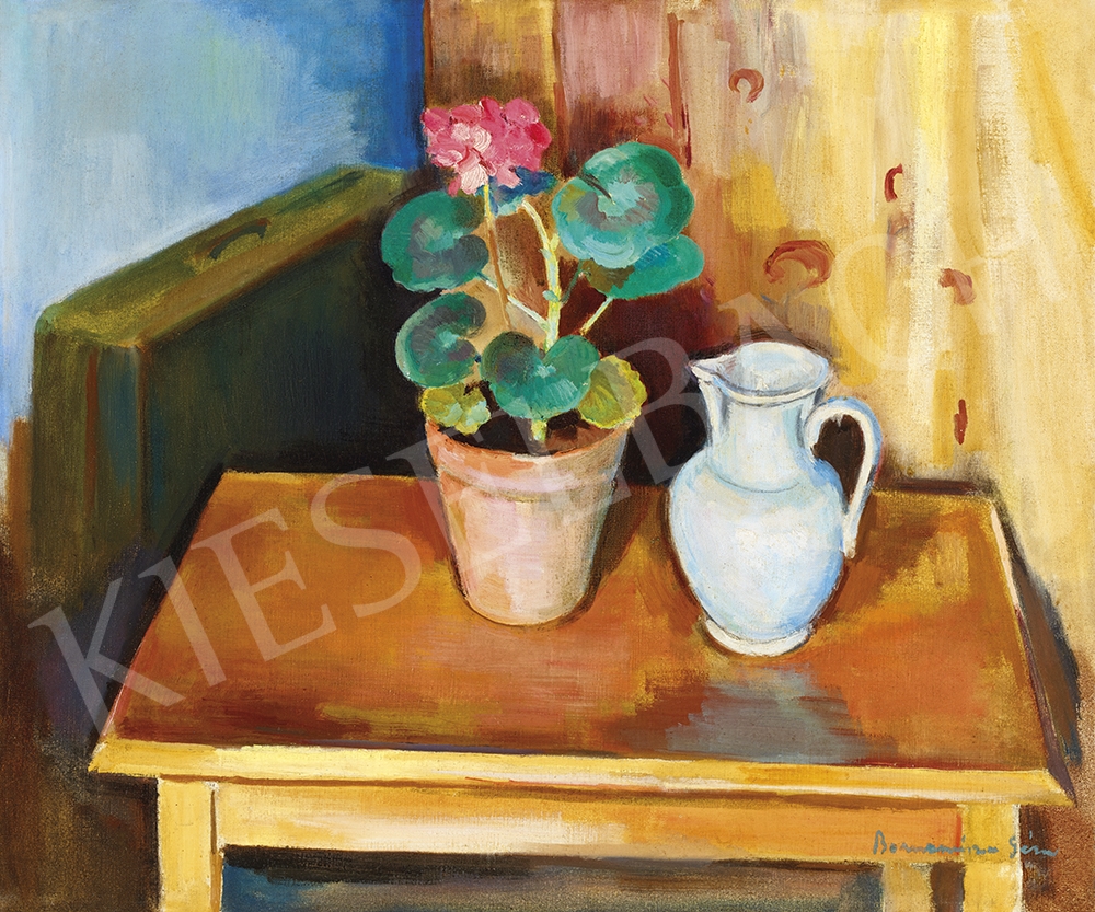 Geza Bornemisza | Studio Still-Life with Geraniums | MutualArt