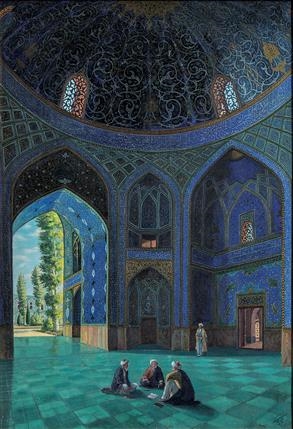 Isa Bahadori | The Sanctuary of the Charbagh School in Isfahan (1957 ...