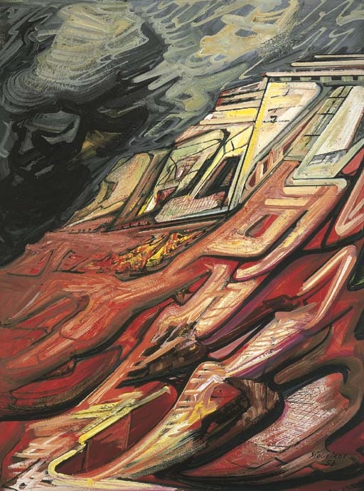 David Alfaro Siqueiros | Arquitectura geográfica (1959) | MutualArt