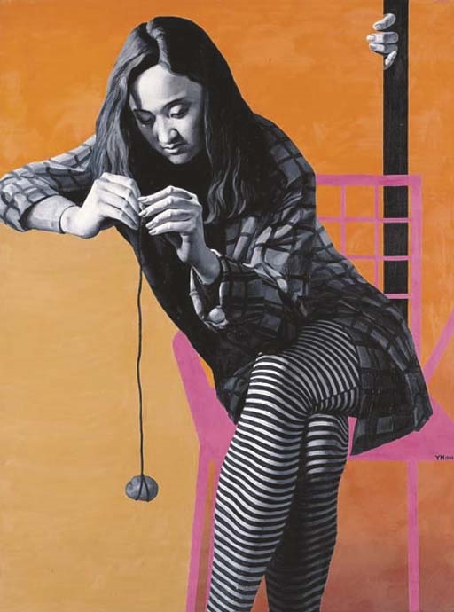 Yu Hong | Portrait in Gold (1989) | MutualArt