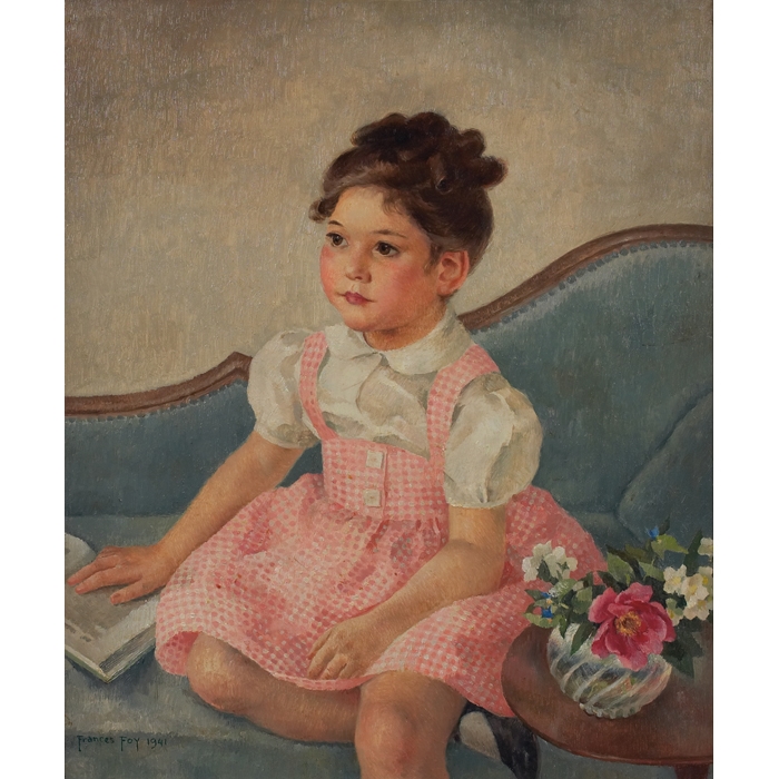Francis Foy | Girl Reading (1941) | MutualArt