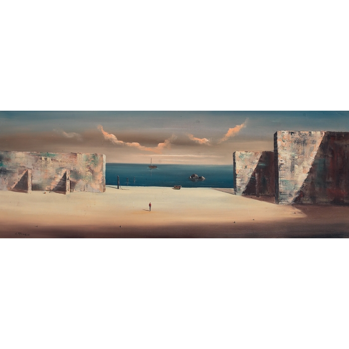 John Stancin | Surrealist Landscape (Circa 1950) | MutualArt