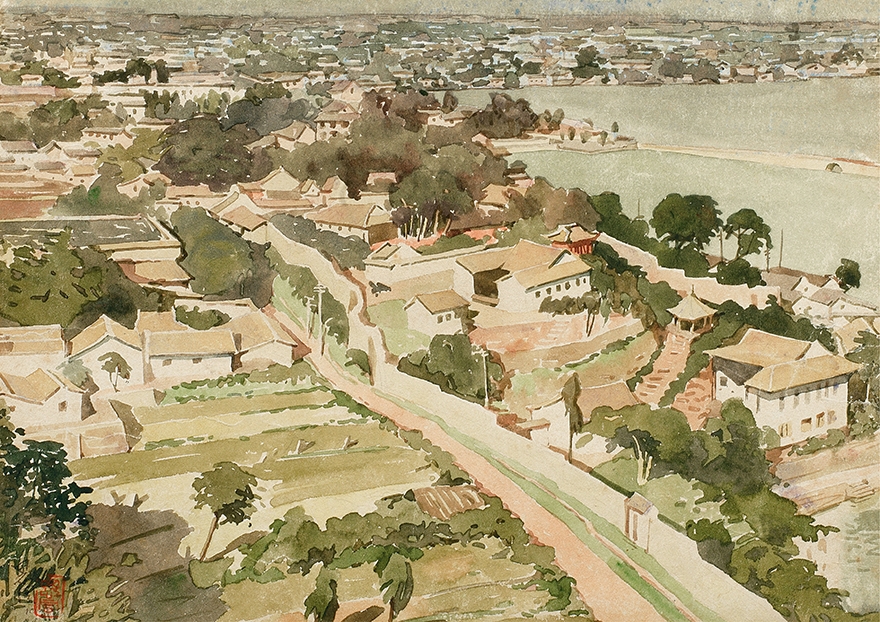 Pan Sitong | Under the Baochu Pagoda (1932) | MutualArt