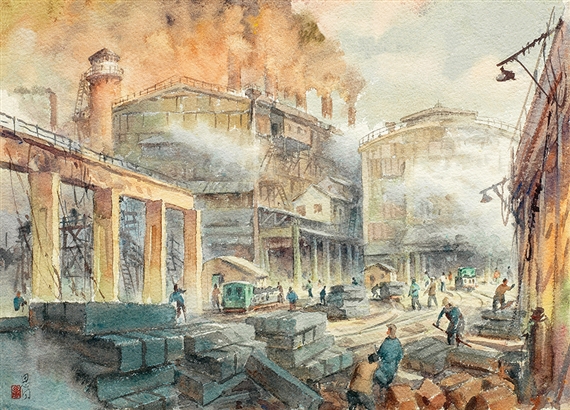 Pan Sitong | Steelmaking Mill (1965) | MutualArt