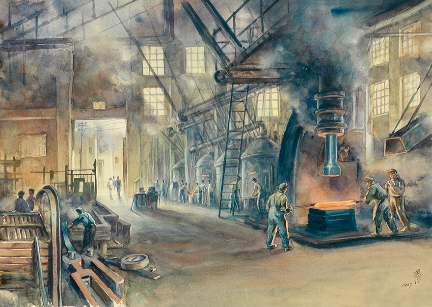 Pan Sitong | Forging Workshop (1957) | MutualArt